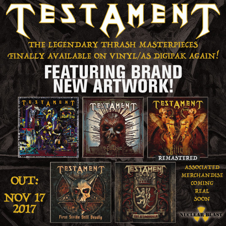 Album Review: TESTAMENT - 5 Classic Albums Re-Issued with Stunning New ...