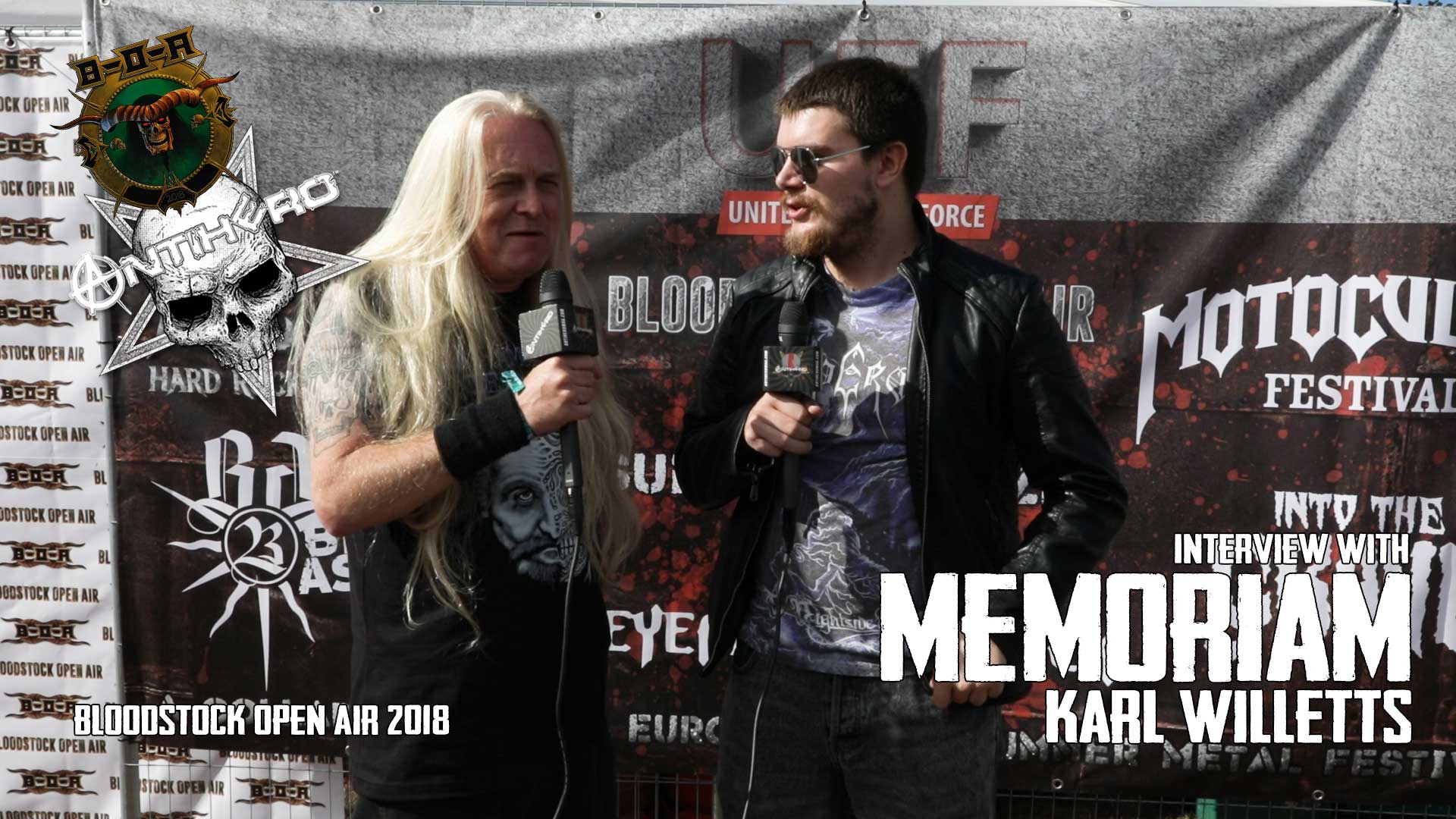 Interview: Karl Willetts of MEMORIAM at Bloodstock 2018 | Antihero Magazine