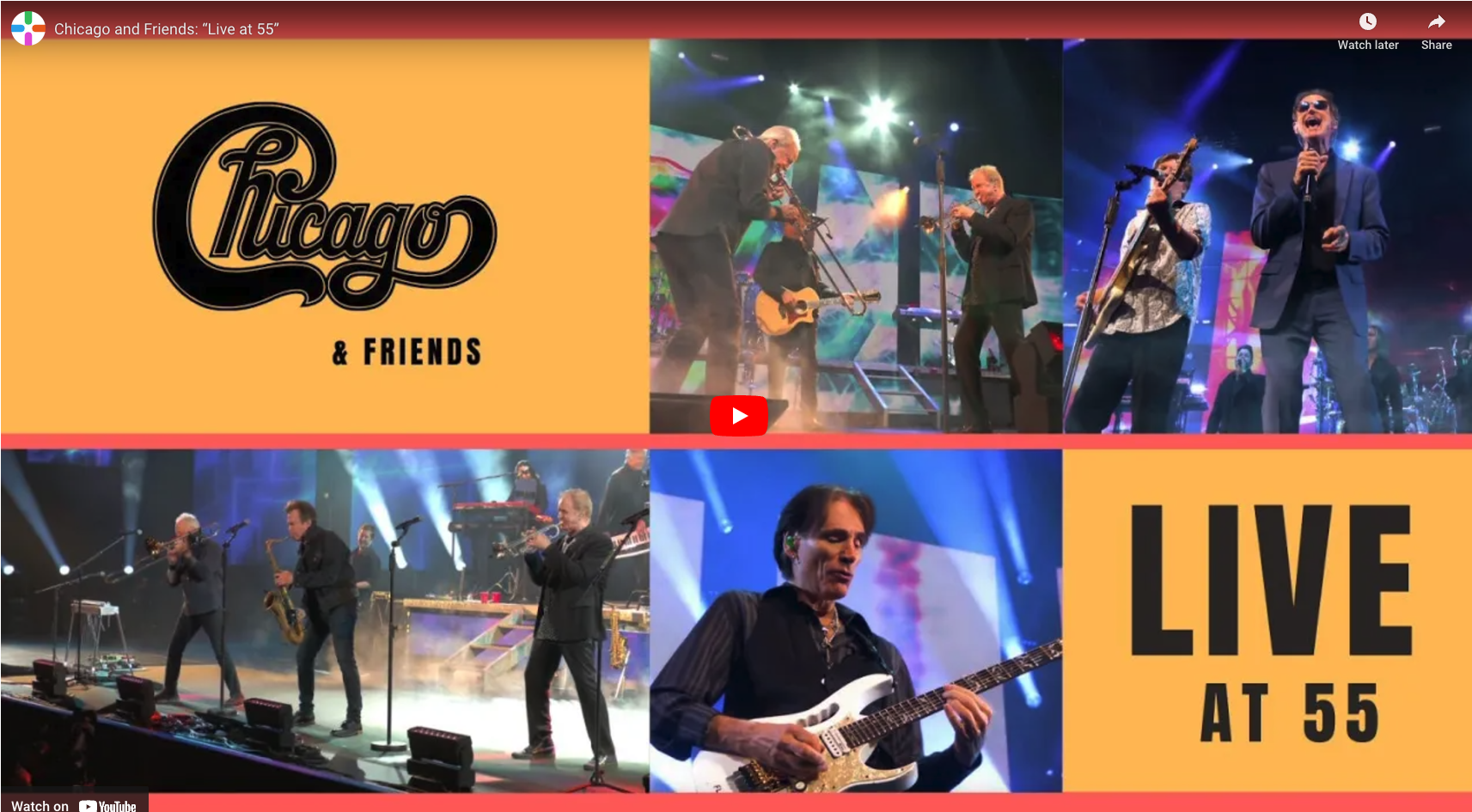 Chicago & Friends - ‘Live At 55’ AVAILABLE TO STREAM FROM FRIDAY ...